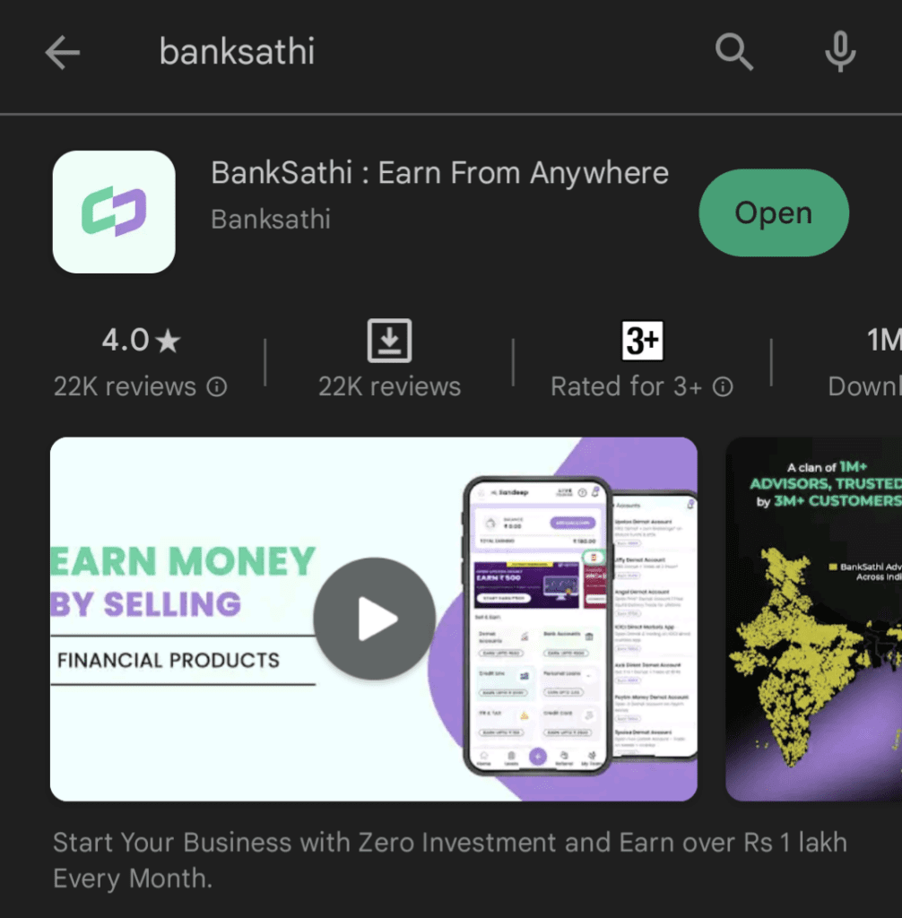 BankSathi Referral Code Is 51729712. Sell Financial Products